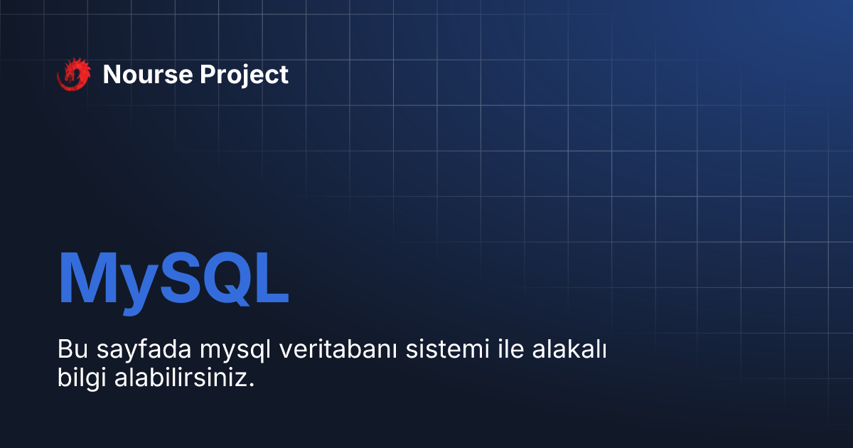 MySQL | Nourse Project
