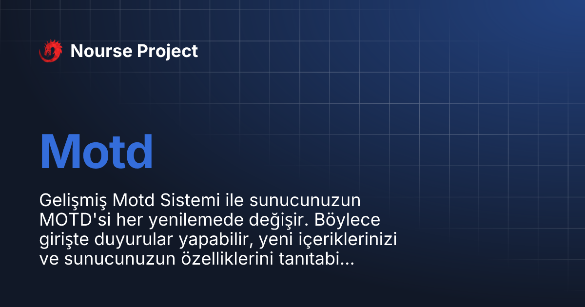 Motd | Nourse Project